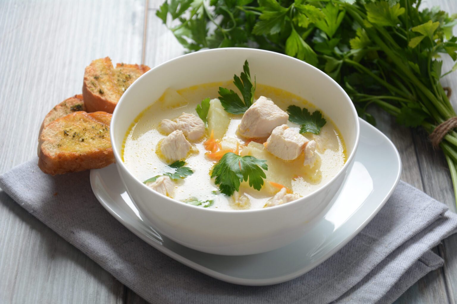 SOPA CREMOSA DE VERDURAS CON POLLO – Club Todos Somos Chef